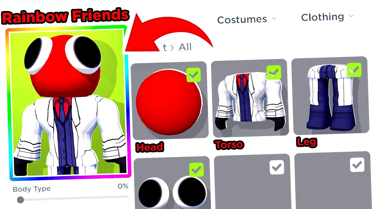 RAINBOW FRIENDS RED ERSTELLEN in ROBLOX! - YouTube