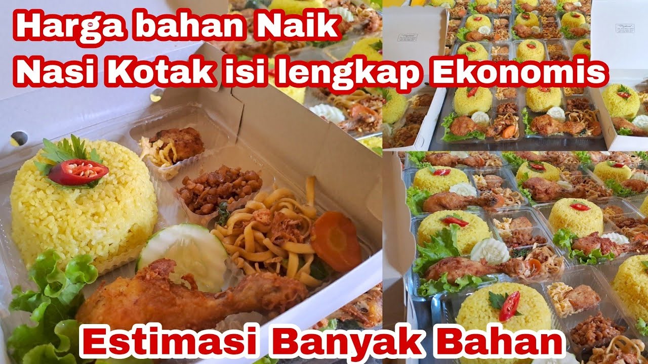 Nasi kotak isian lengkap Ekonomis harga Terbaru | ide usaha catering ...