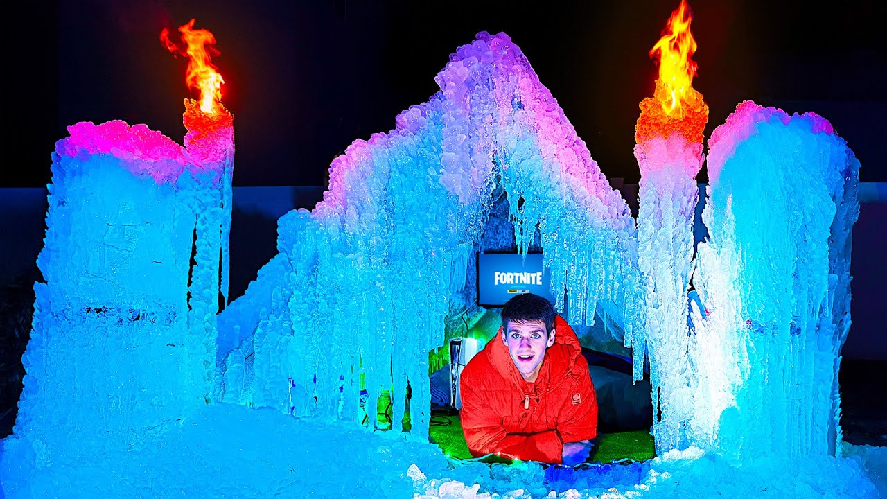 I Built a SUBZERO Gaming Fort in my Backyard! - YouTube