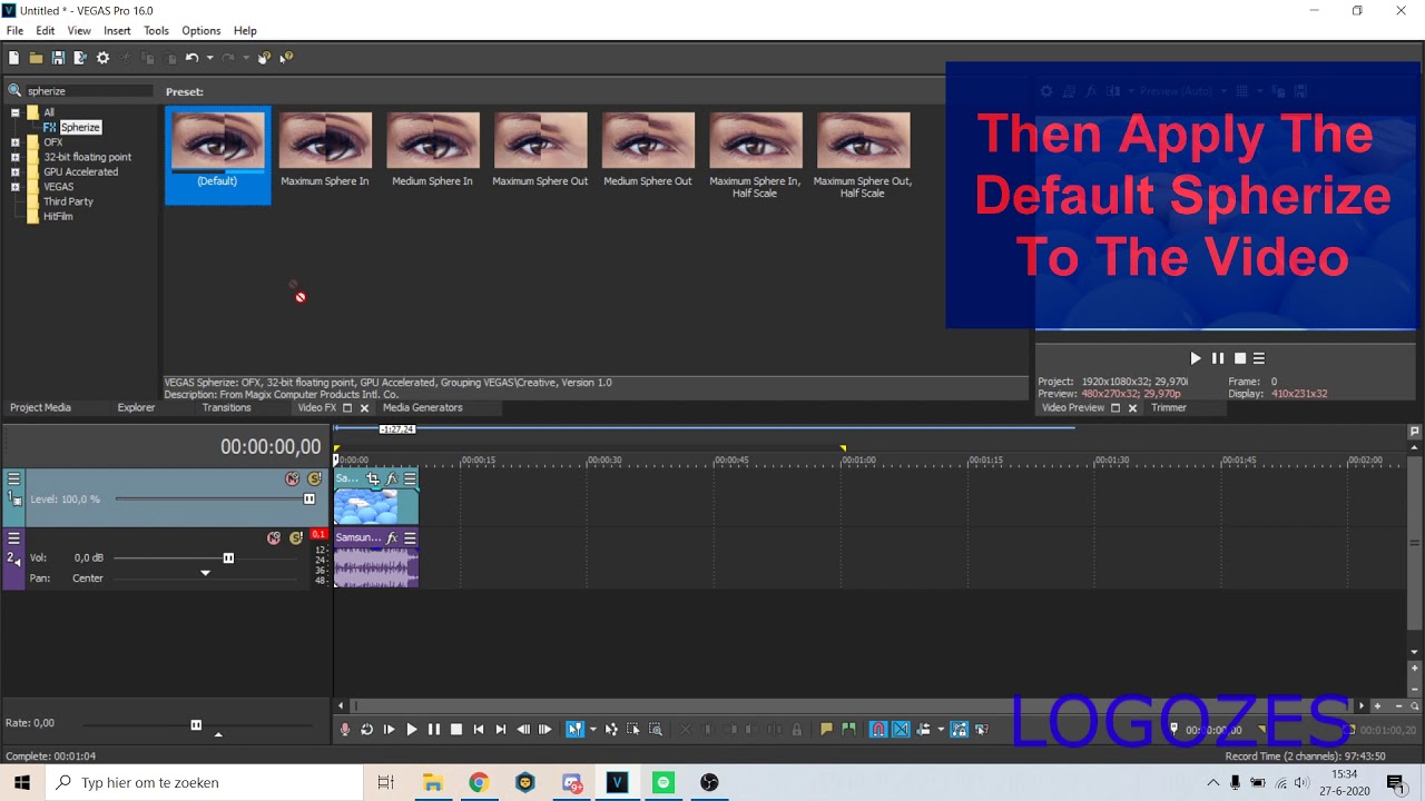How To Add The Spherize Effect To Videos - YouTube