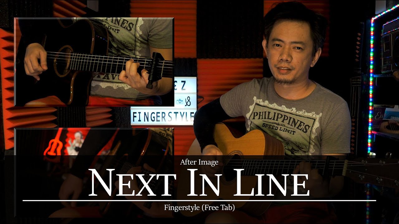 NEXT IN LINE acoustic - After Image (free tab and tutorial) - YouTube