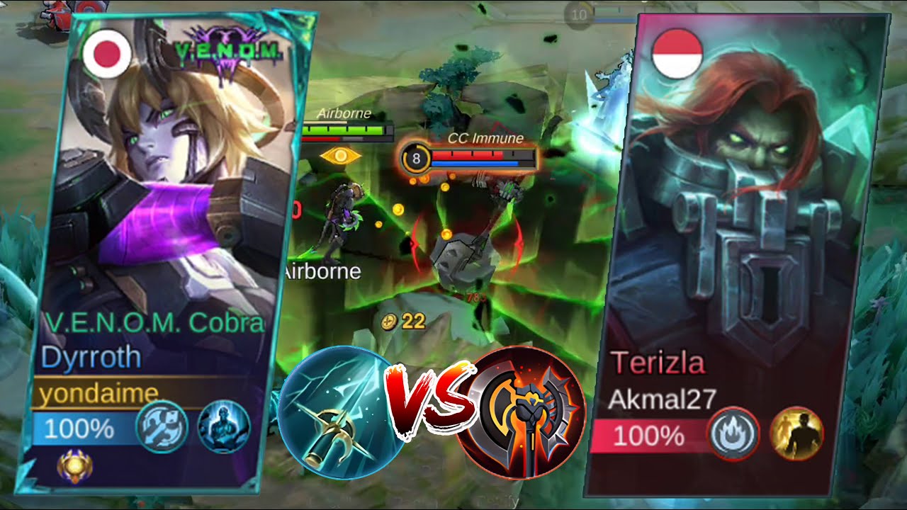 DYRROTH VS TERIZLA🔥TOP META FIGHTER? EXPLAINED TUTORIAL | MLBB - YouTube