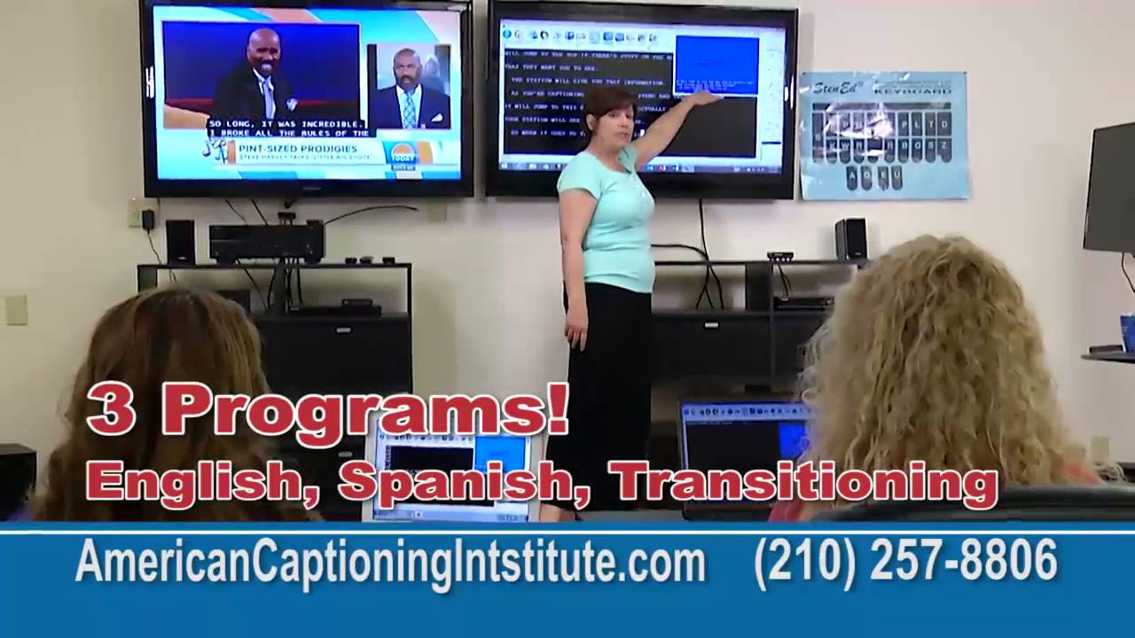 Closed Captioning with American Captioning Institute - YouTube