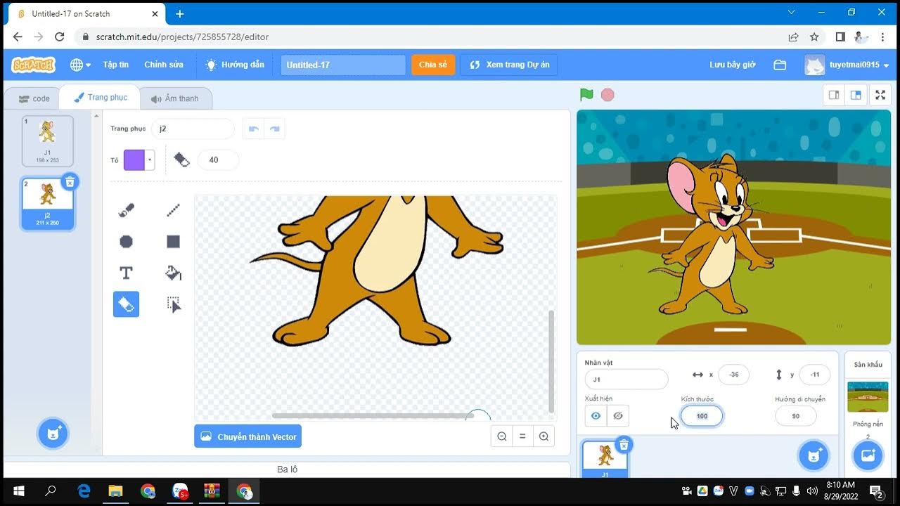 Scratch Thêm Nhân Vật Bên Ngoài Thư Viện Youtube
