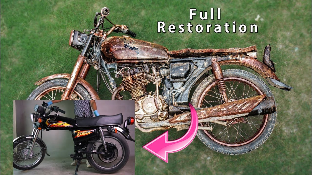 Full Restoration - Scrap Motorcycle to Fully Electric Future Bike ...