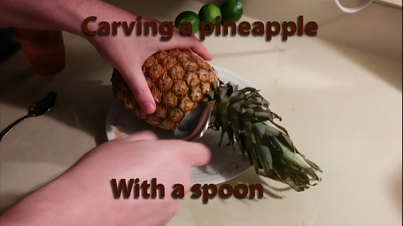 How to carve a pineapple - YouTube