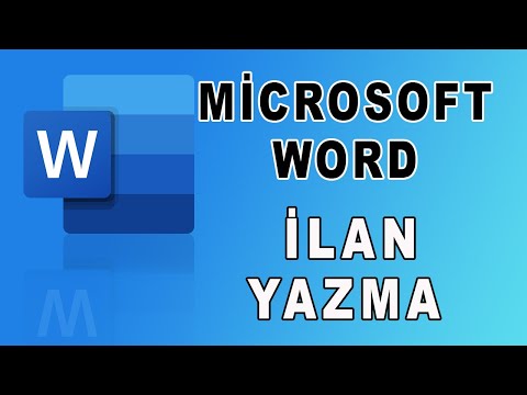 Microsoft Word ile kiralık daire satılık araç afişi hazırlama