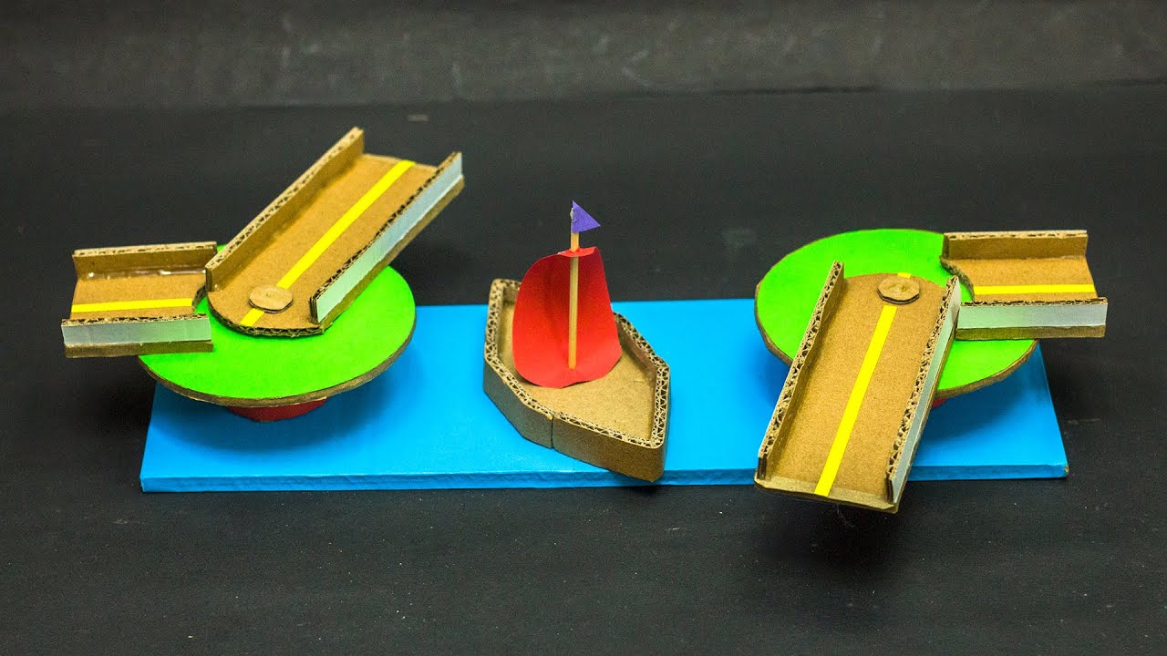 School Science Projects | Cardboard Swing Bridge - YouTube