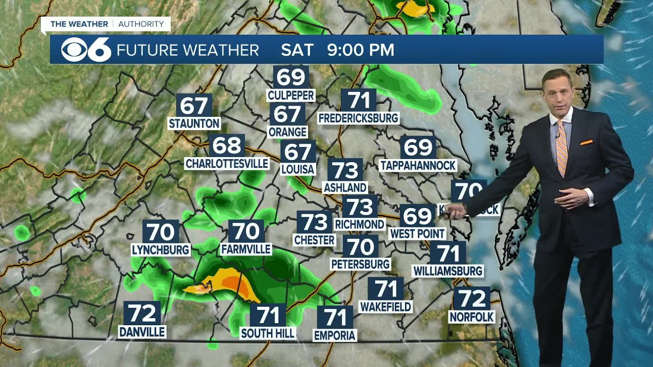 Weekend Weather Hour-by-Hour: When chances for rain goes up in Virginia ...