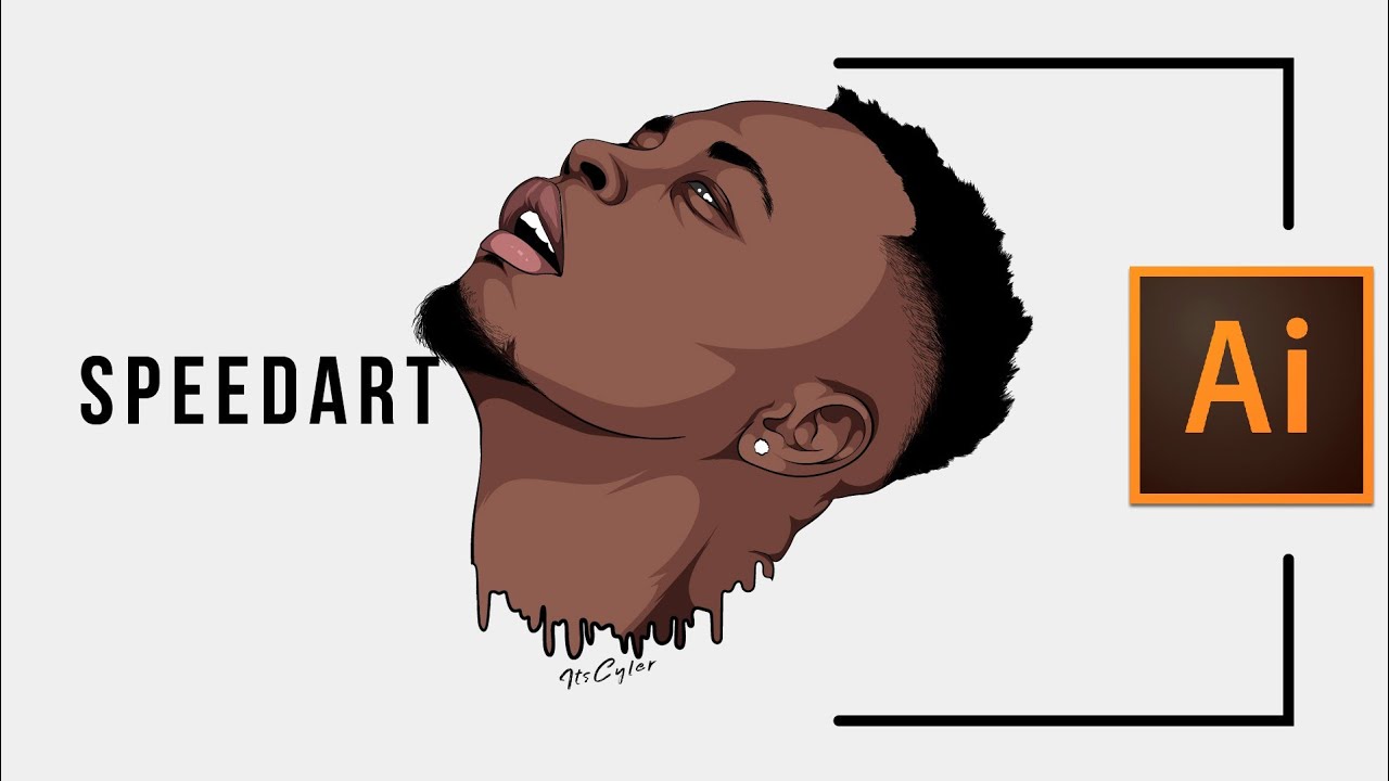 How to cartoon yourself in adobe illustrator using huion tablet vector ...