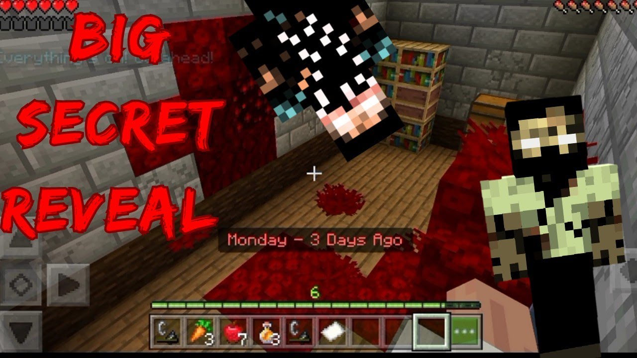 Big Secret Revealed 😮🤯||Part 4|| ESCAPING THE SCARY LAB || Minecraft Pe ...