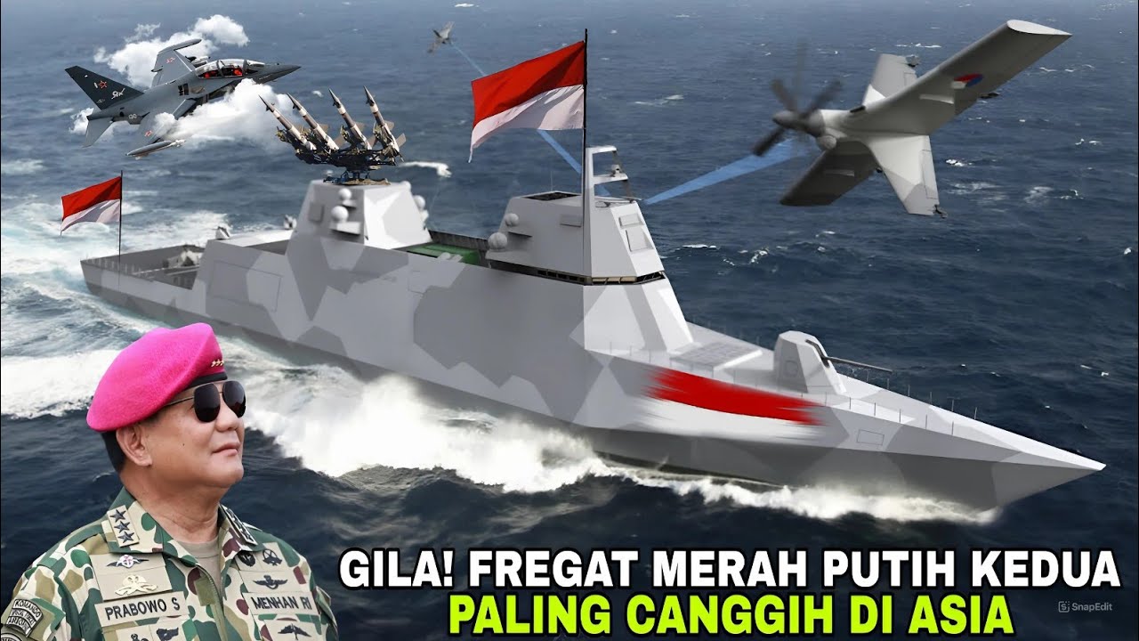 GILA! KAPAL FREGAT MERAH PUTIH KEDUA RI RESMI DIPRODUKSI, BERTEKNOLOGI ...