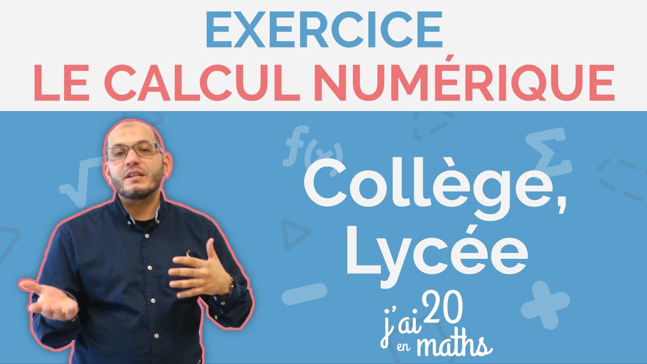 Exercices sur le calcul numérique - Troisième - YouTube