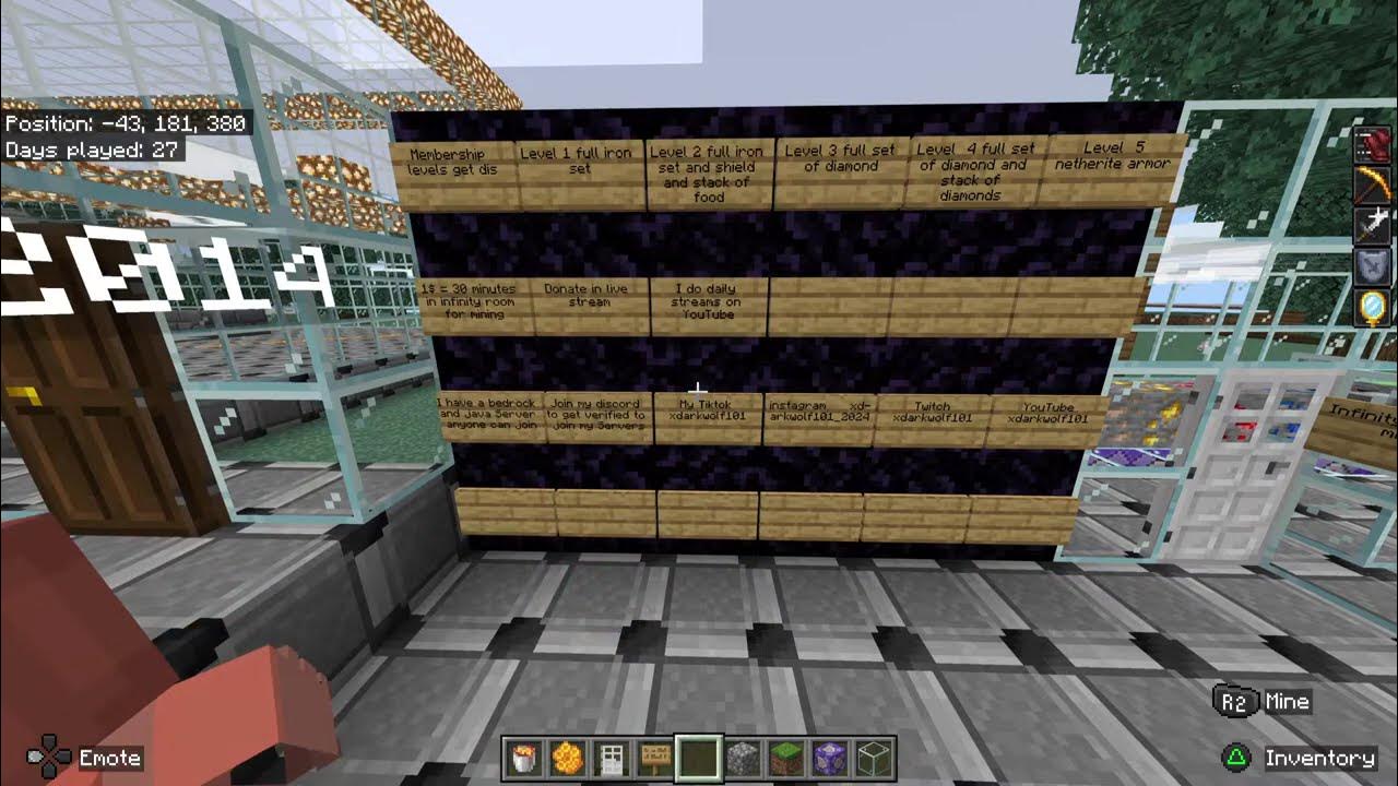 Minecraft anyone can join. Java and bedrock Server - YouTube