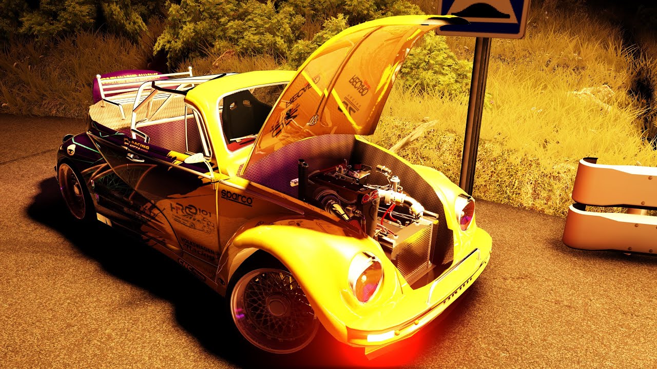 2JZ Swap VW Beetle Drifting at the Playground!! - YouTube