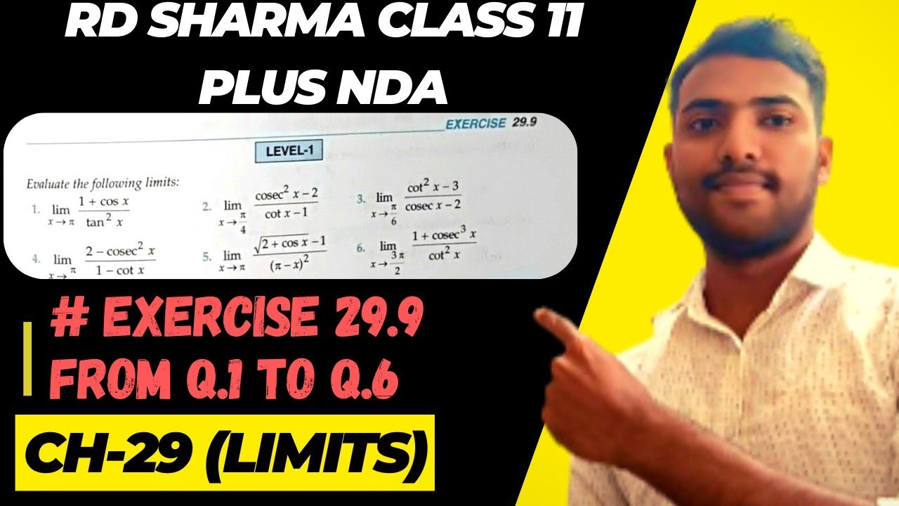 RD Sharma Class 11th Ex.29.9 Solutions Chapter 29 (Limits )| All ...