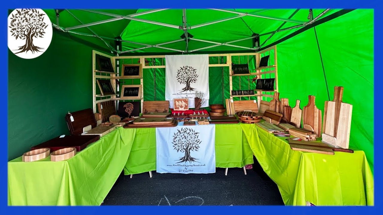 Craft Fair Display Stand Table Top Adjustable Shelving - YouTube