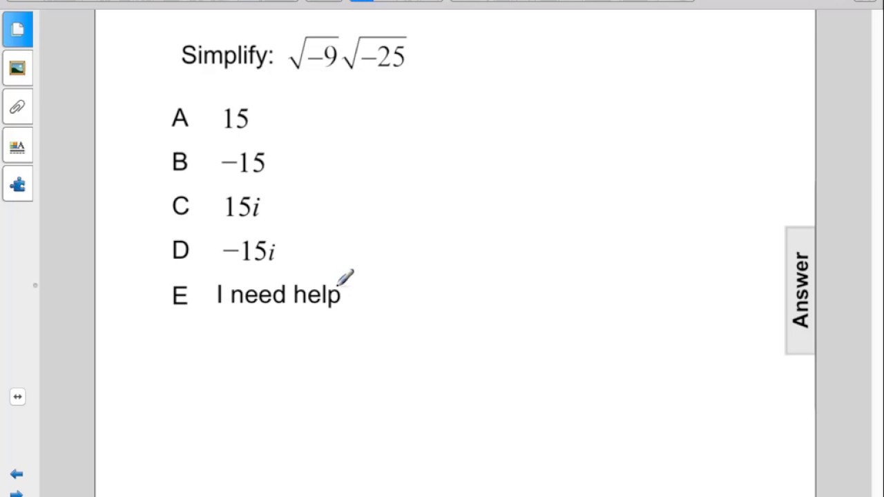Algebra2 Rad Funcs Multiply Rads Pt 3 Q61 - YouTube