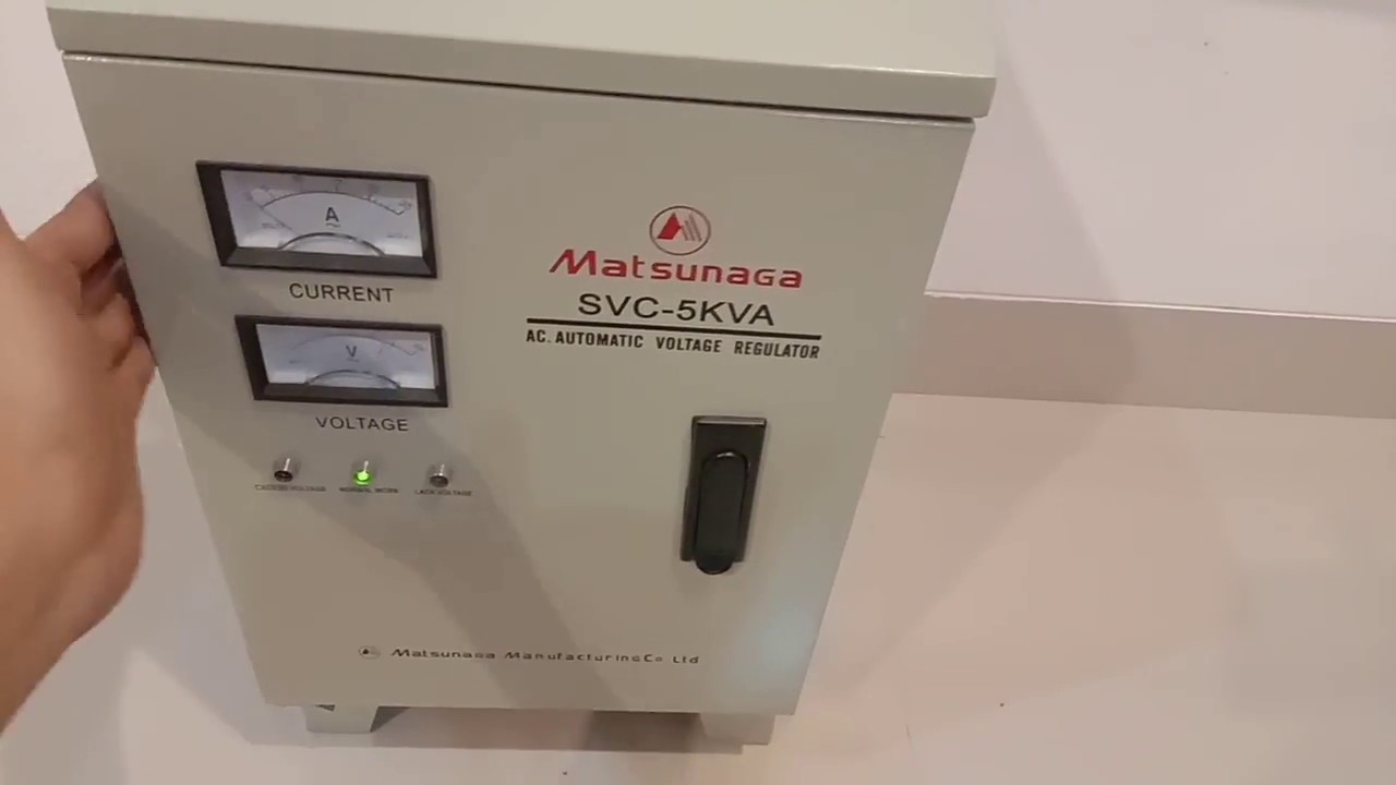 cara pasang stavolt matsunaga SVC KW 5KVA || how to install the ...