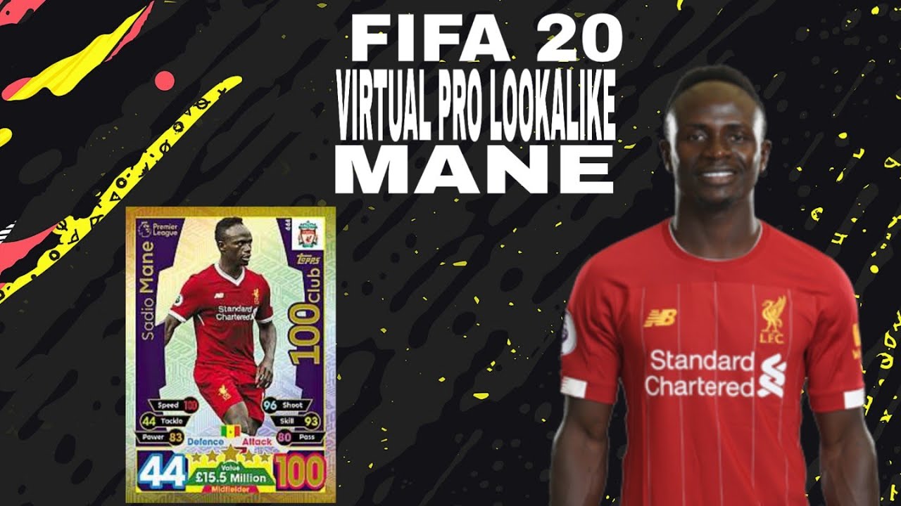 FIFA 20 VIRTUAL PRO LOOKALIKE SADIO MANE - YouTube