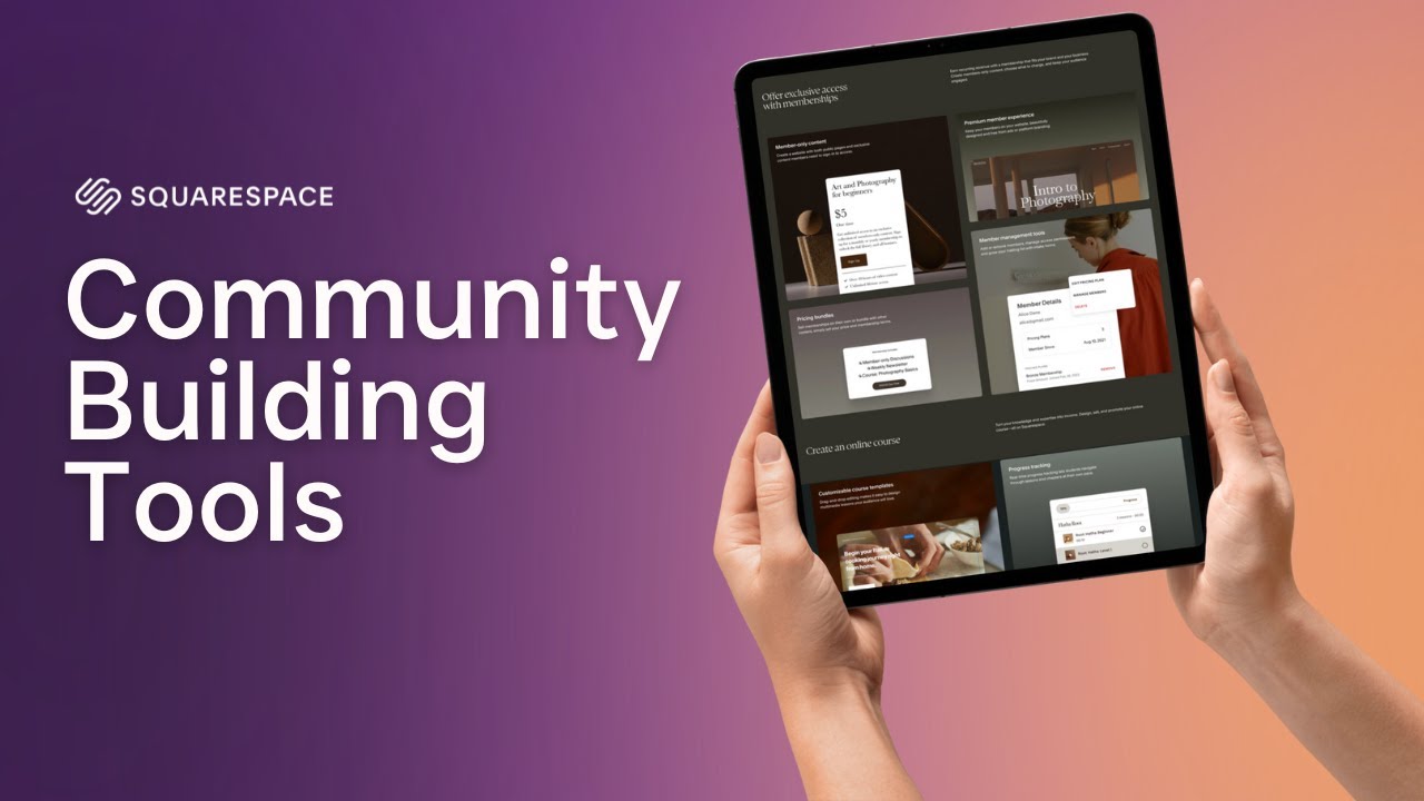 4 Built-In Squarespace Community Building Tools - YouTube
