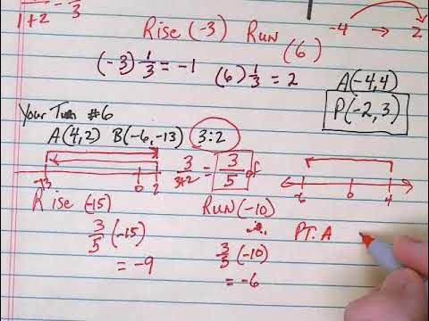 12:2 Subdividing a Segment in a Given Ratio - YouTube