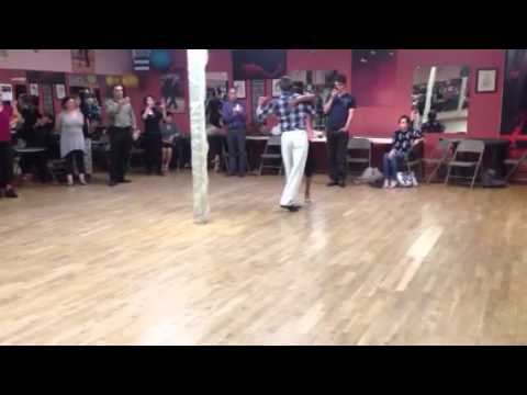 Tango basic step demo: use of pause on 4 and 8 count - YouTube