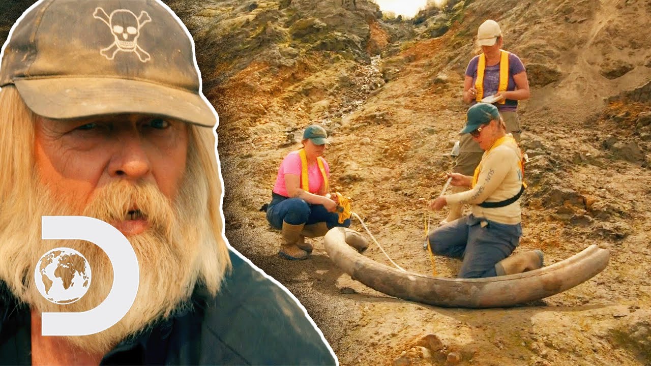 Tony Beets Discovers A Mammoth Tusk Whilst Mining | Gold Rush - YouTube