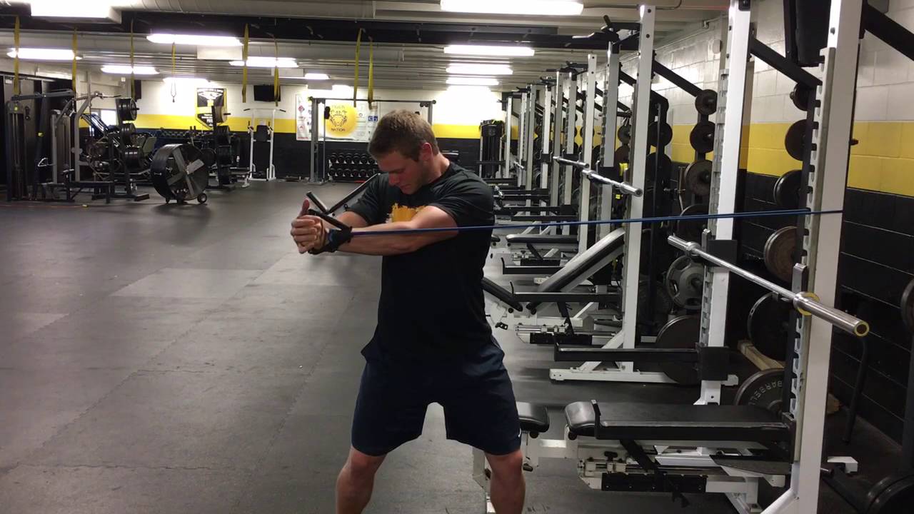 Resistance Band Horizontal Twist: Anti-Hip Rotation - YouTube