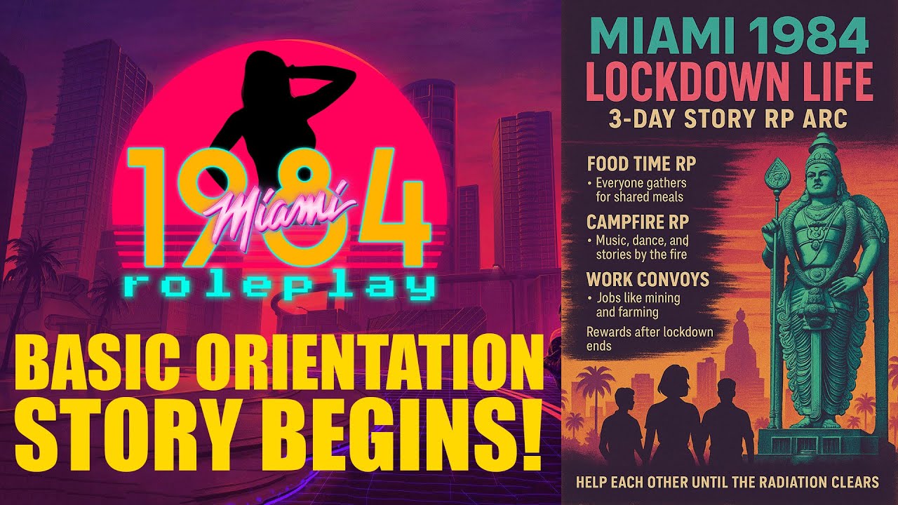 🔴Live | Basic Orientation for M84 | Miami Roleplay Story Begins | # ...