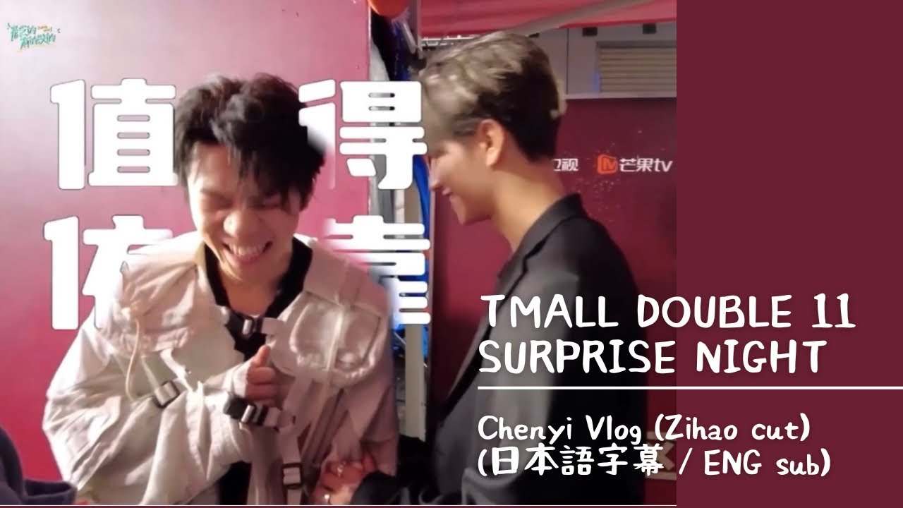 Tmall Double 11 Surprise Night Chenyi Vlog (Zihao cut) (日本語字幕 / ENG sub) | LE'V (WANG ZIHAO ...