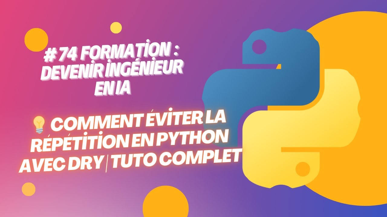 🧠 Python DRY expliqué : Ne répétez plus jamais votre code ! - YouTube