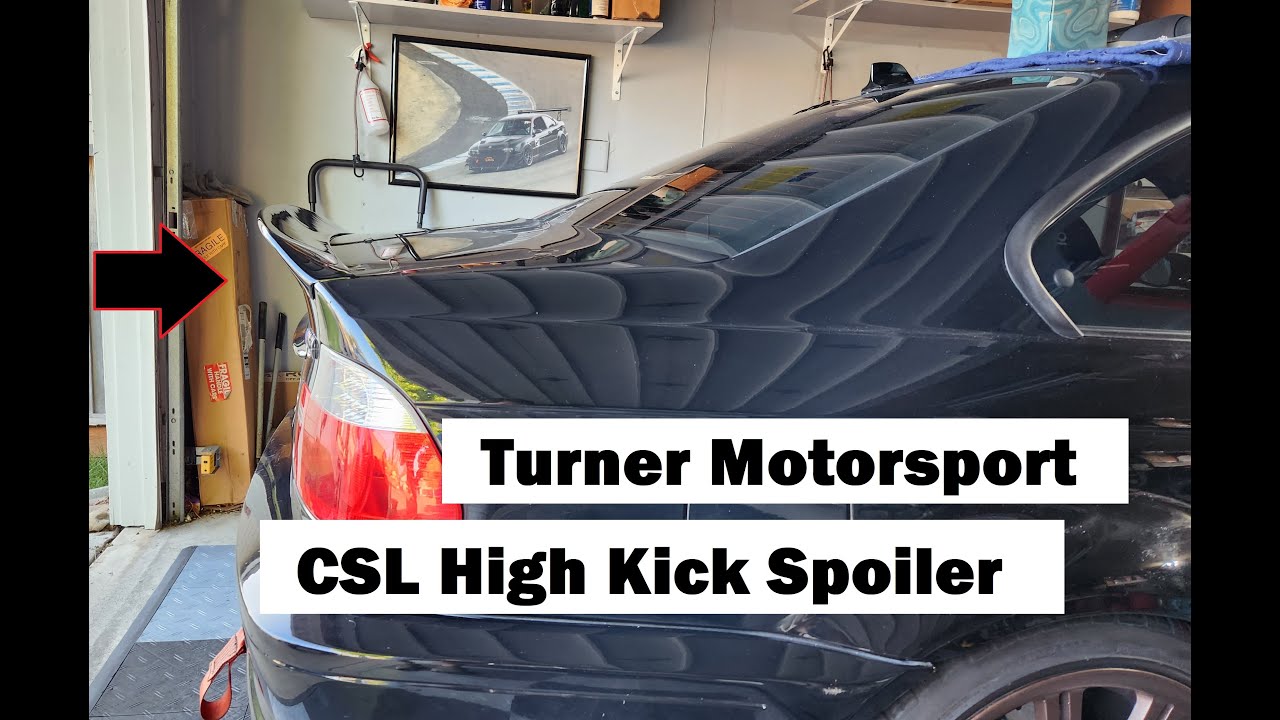BMW E46 M3 - Turner Motorsport High Kick Rear Spoiler - YouTube