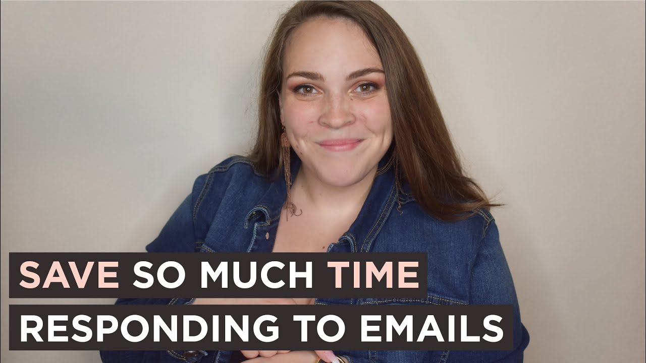 Save SO Much Time Responding To Emails - YouTube