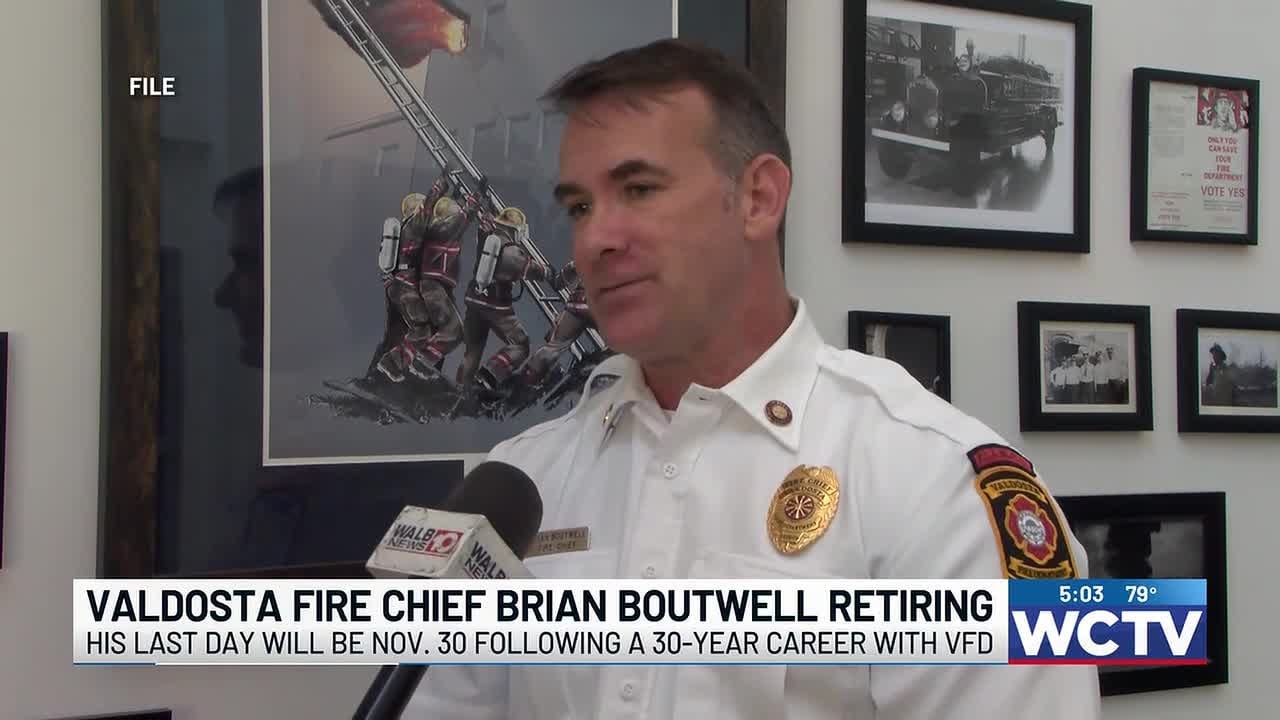Valdosta Fire Chief Brian Boutwell retiring - YouTube
