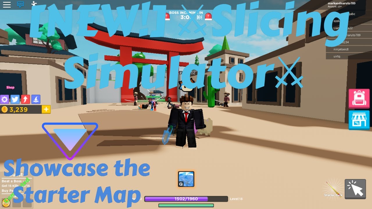 Roblox [NEW!] ⚔️Slicing Simulator ShowCase The Starter Map - YouTube
