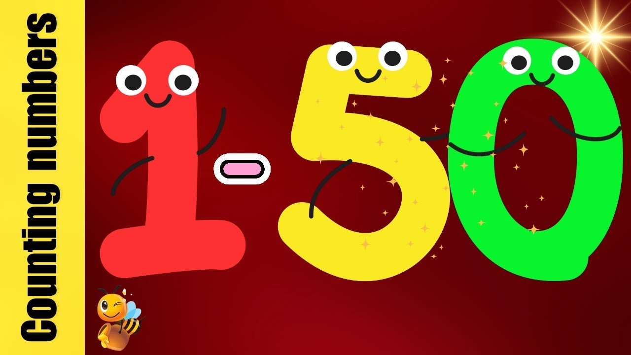 Learn Numbers 1 to 50 for Kids | Fun Counting Song | Educational Video ...