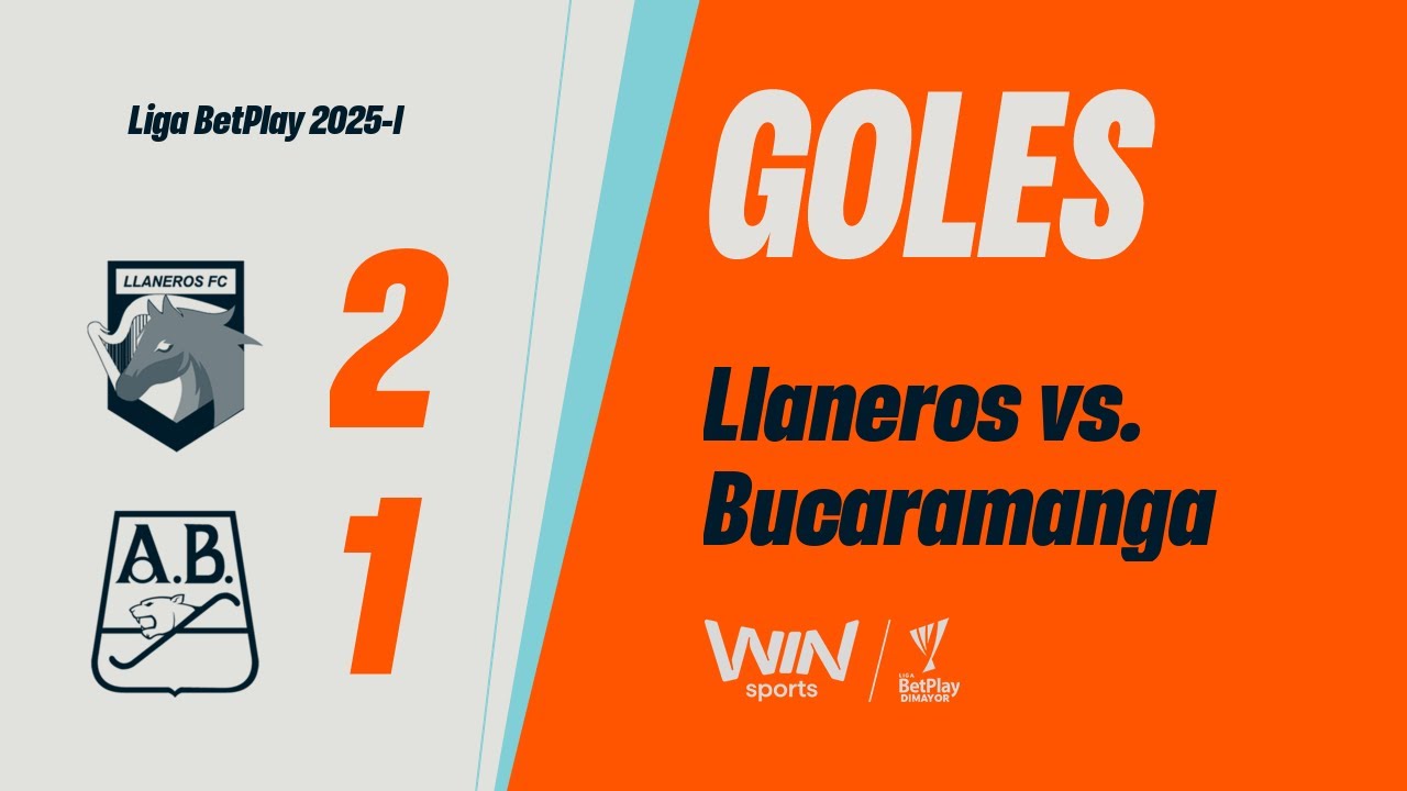 Llaneros vs. Bucaramanga (goles) | Liga BetPlay Dimayor 2025-1 | Fecha ...