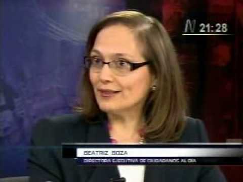 BEATRIZ BOZA (Presidenta Ejecutiva de Ciudadanos al Día), 1ra parte ...