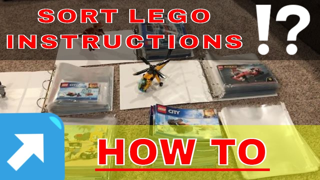 Sorting Over 500 LEGO Instruction Books - YouTube