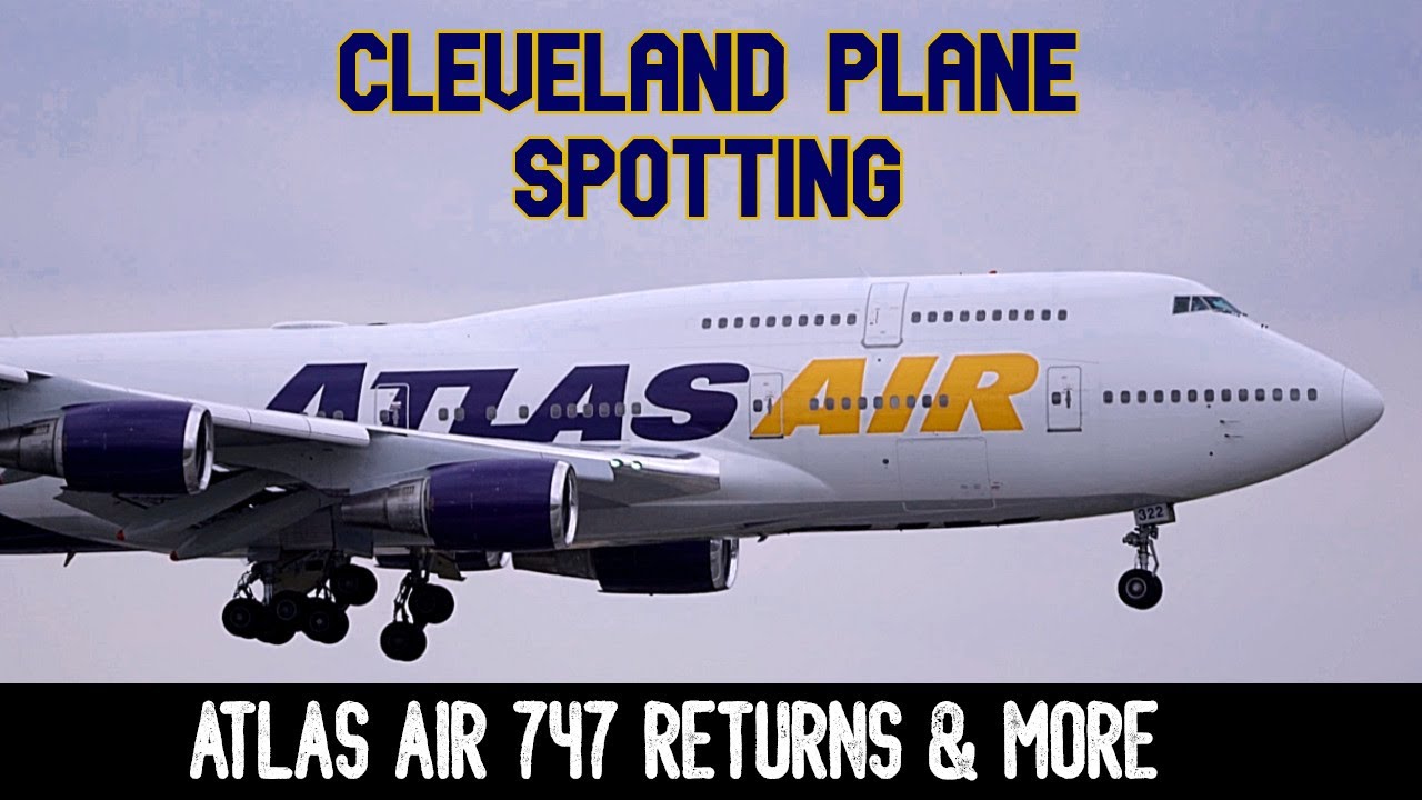 15 Minutes of Plane Spotting at Cleveland Hopkins While You Work. Atlas ...