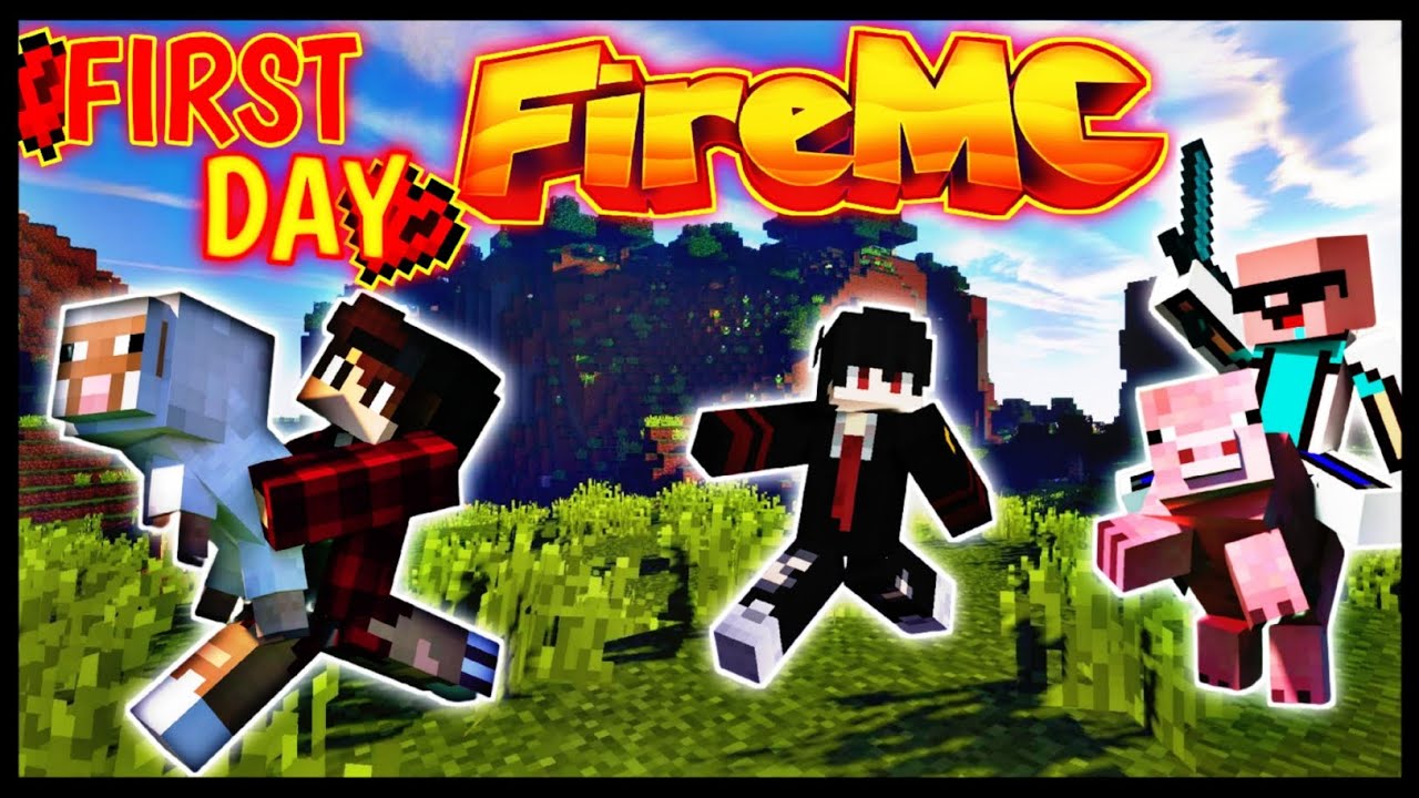 First day in fire mc 🔥in Minecraft pocket edition - YouTube