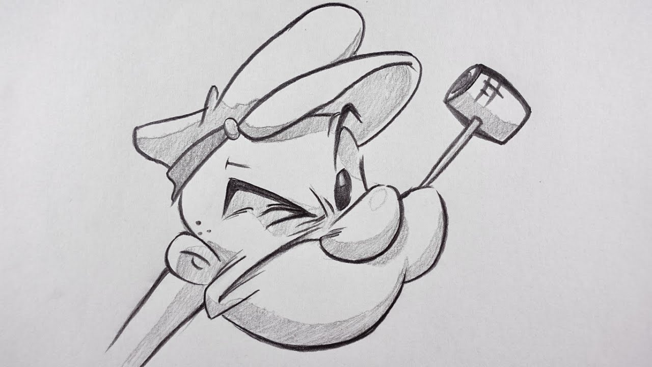 Cartoon drawing | How to draw popeye | Pencil Drawing step by step ...