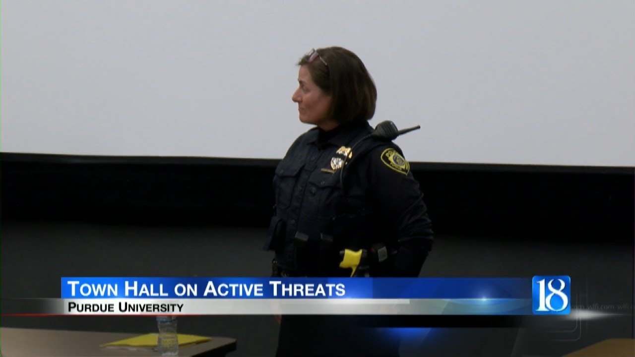 Purdue Student Government hosts town hall about campus safety - YouTube