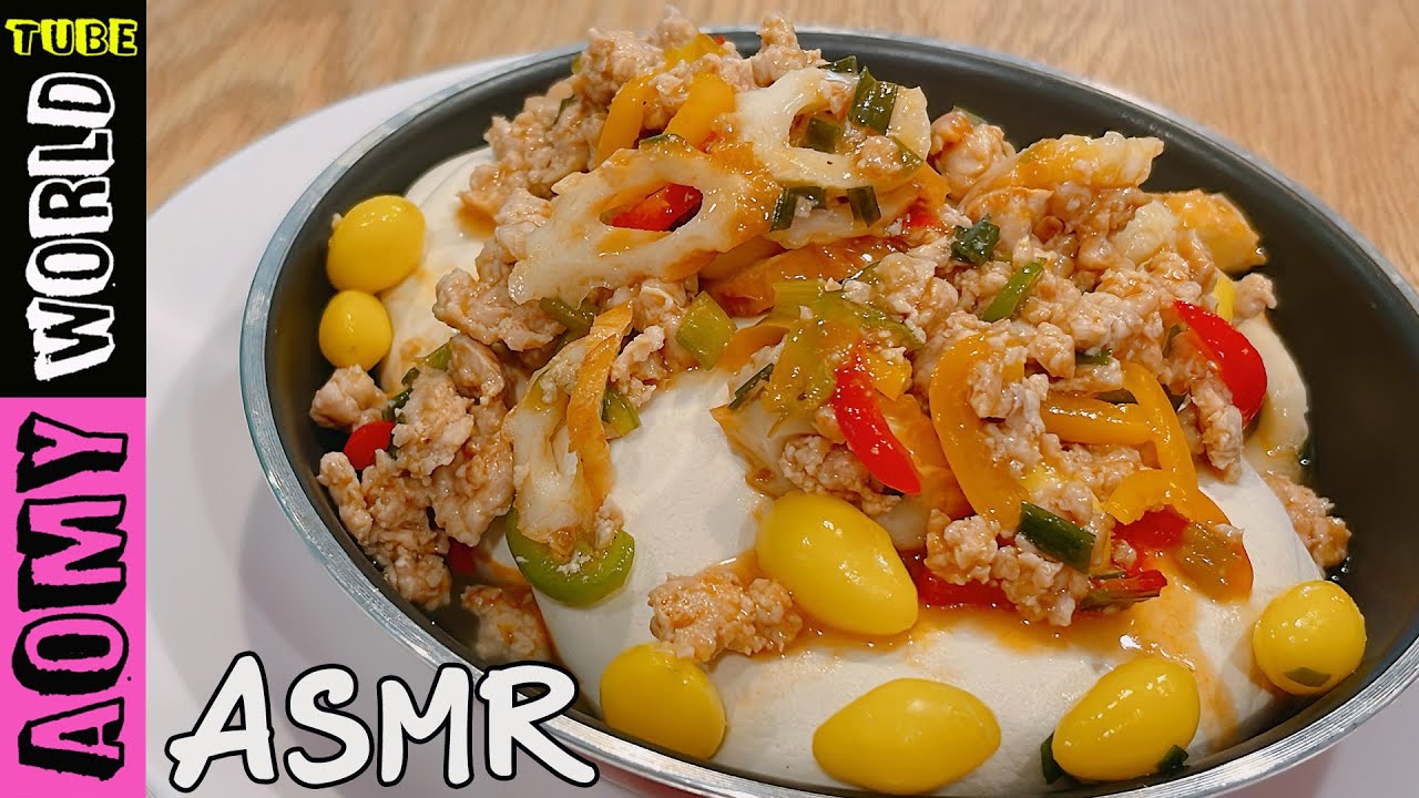 ASMR COOKING | NO TALKING | Tofu 3 Flavoured sauce recipe ...