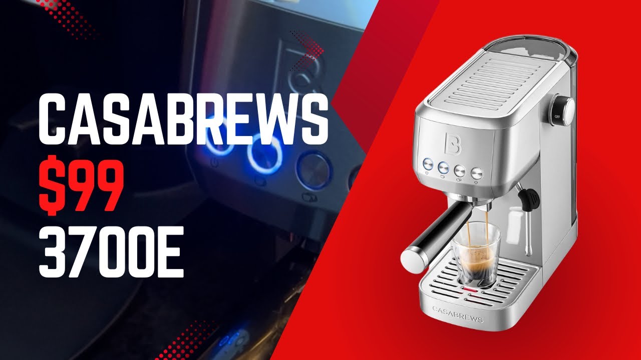 CASABREWS 3700e Review – The Best Budget Espresso Machine? - YouTube