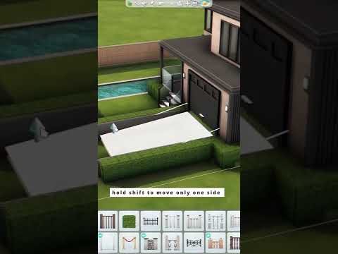 Garage Driveway PART 2 | The Sims 4 Tutorial #shorts - YouTube