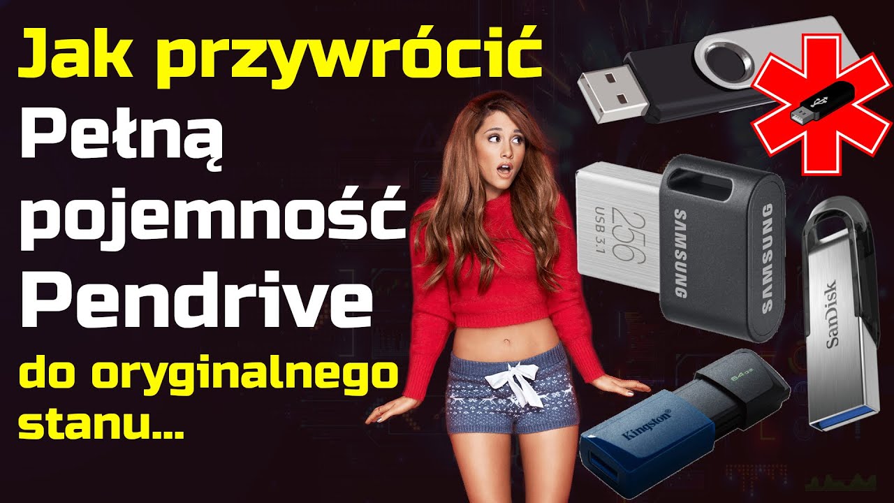 Jak przywrócić pełną pojemność Pendrive – naprawa do oryginalnego stanu - YouTube