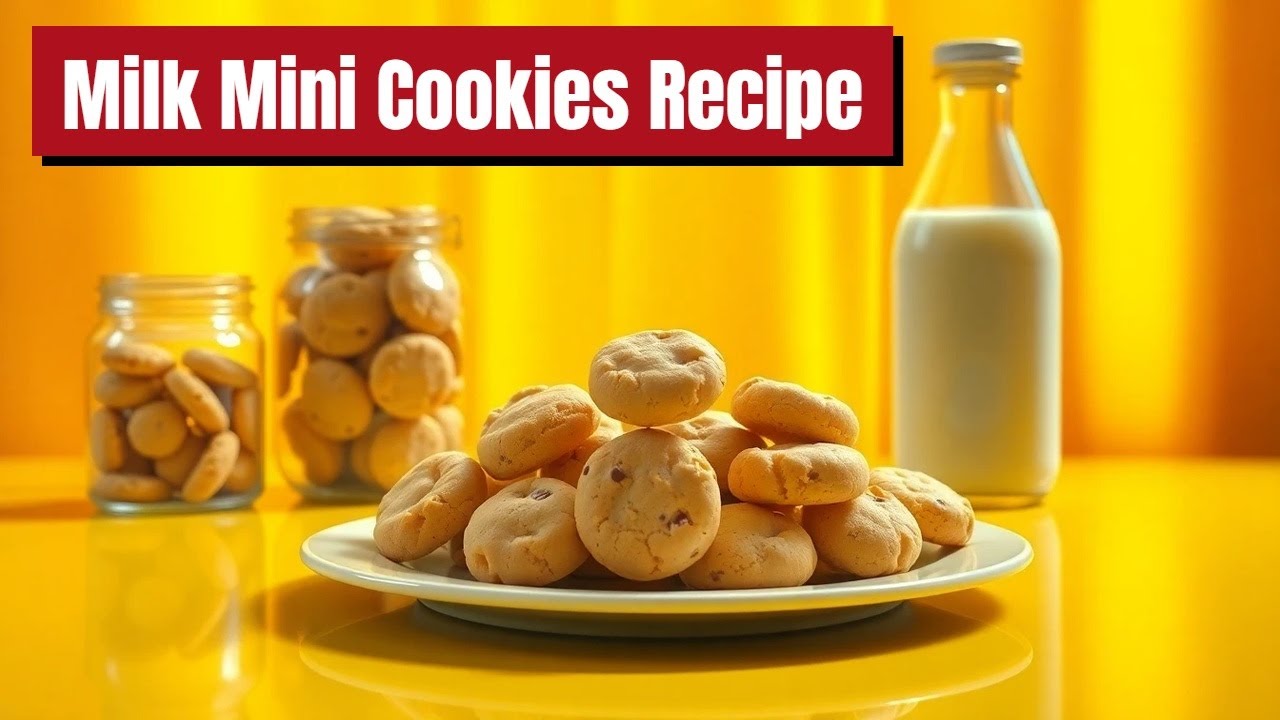 Milk Mini Cookies Recipe || Mini Milk Cookies Without Egg || Delicious ...