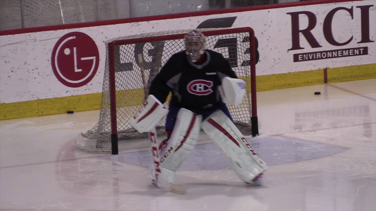Carey Price doing drills in practice. - YouTube